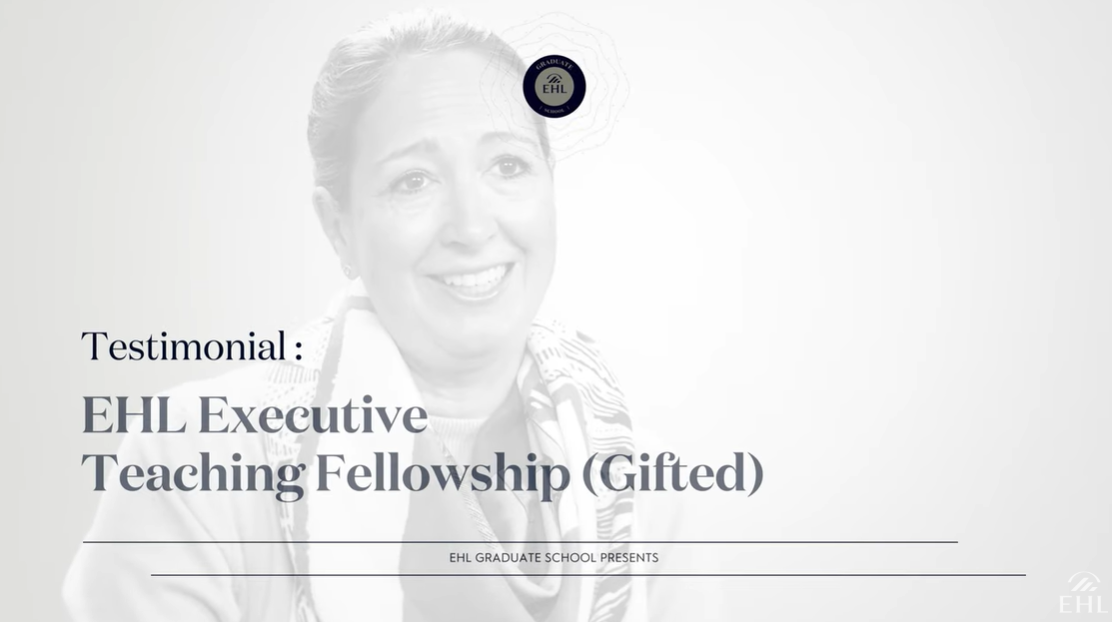 Executive Teaching Fellowship Program | EHL Graduate School